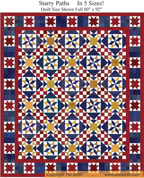 Starry Paths – Pat Speth Quilts