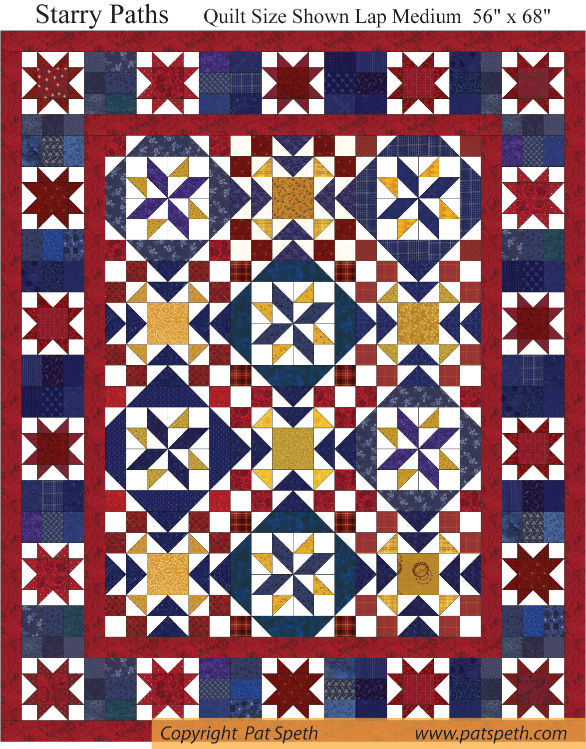 Starry Paths – Pat Speth Quilts