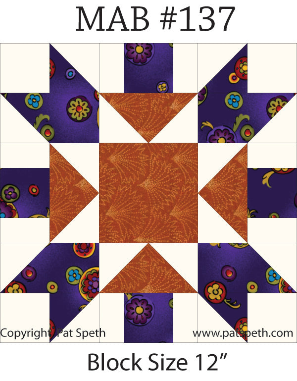 Member Appreciation Block #137 – Pat Speth Quilts