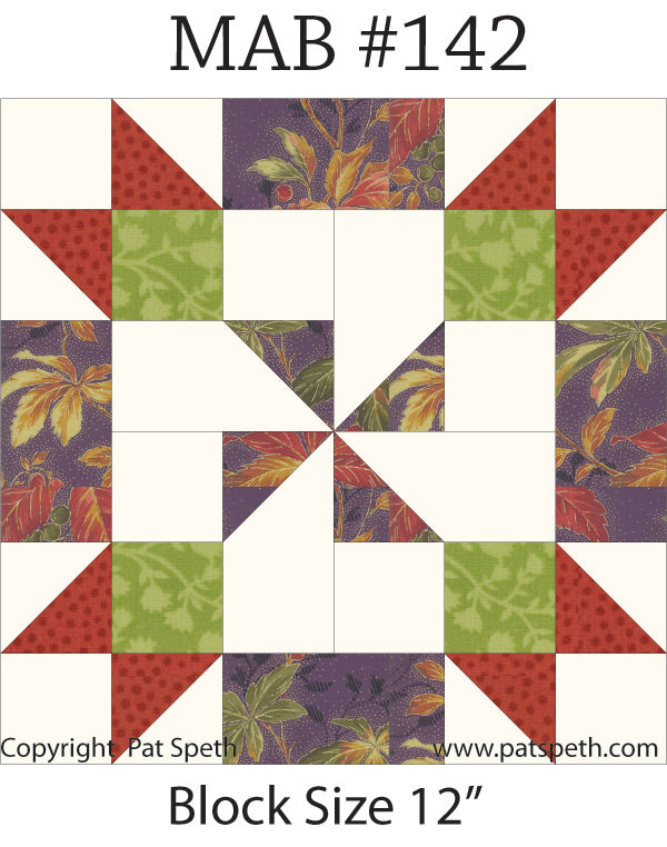 Member Appreciation Block #142 – Pat Speth Quilts