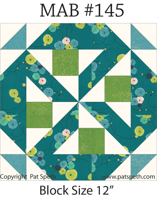 Member Appreciation Block #145 – Pat Speth Quilts