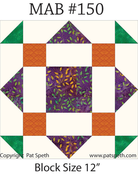 Member Appreciation Block #150 – Pat Speth Quilts