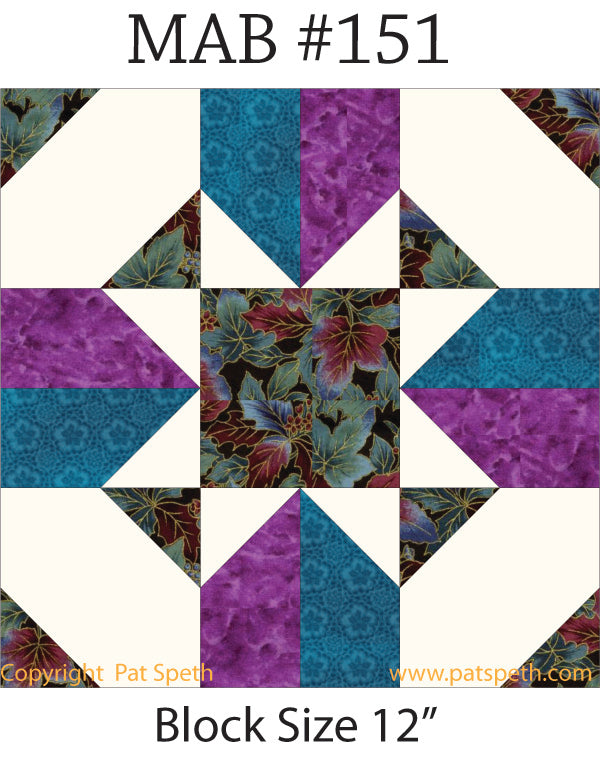 Member Appreciation Block #151 – Pat Speth Quilts