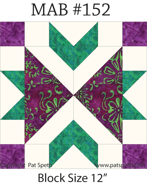 Member Appreciation Block #152 – Pat Speth Quilts