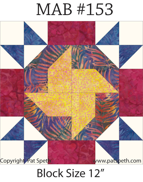 Member Appreciation Block #153 – Pat Speth Quilts