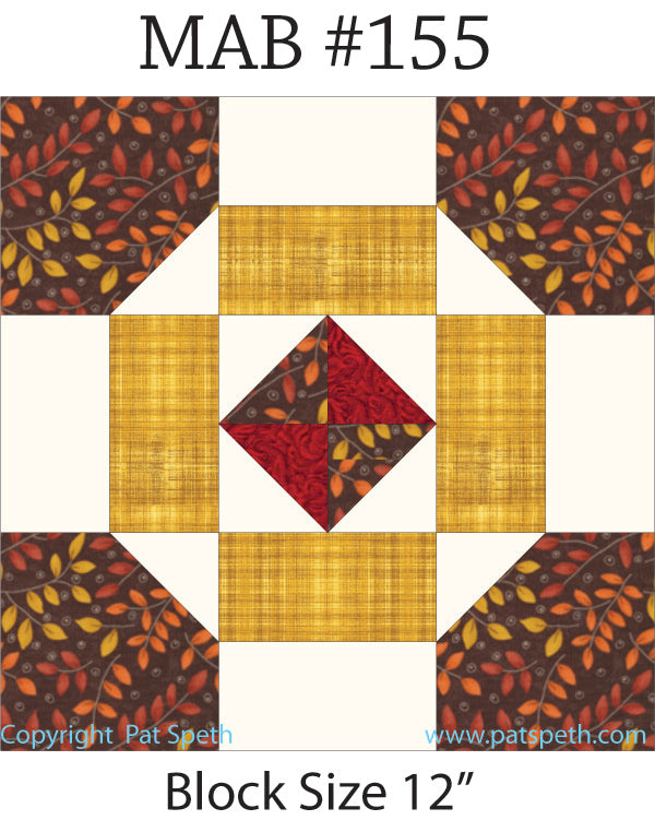 Member Appreciation Block #155 – Pat Speth Quilts