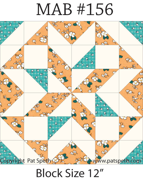 Member Appreciation Block #156 – Pat Speth Quilts