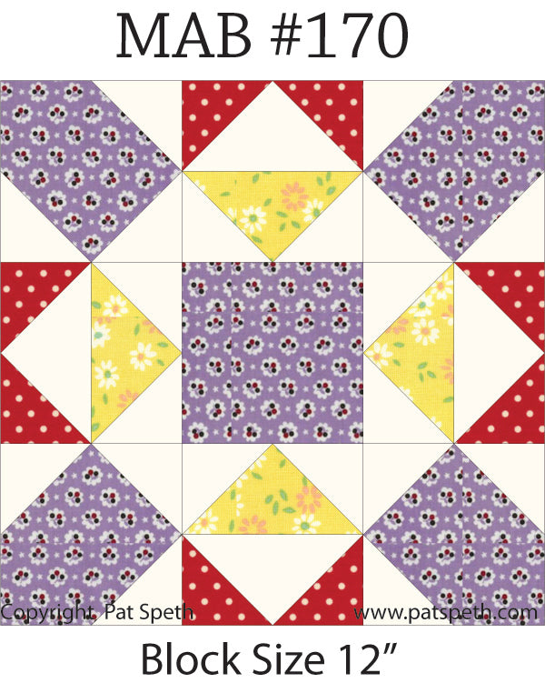 Member Appreciation Block #170 – Pat Speth Quilts