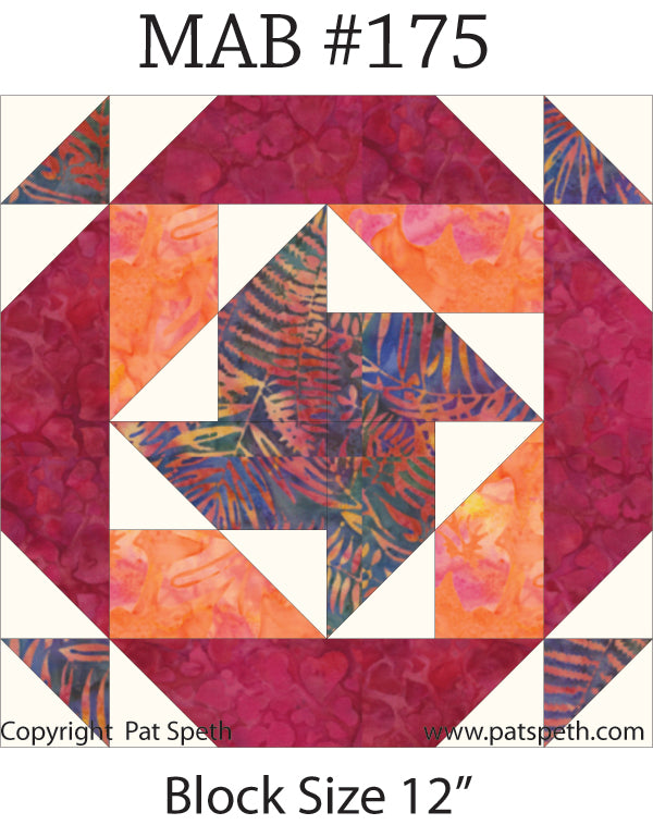 Member Appreciation Block #175 – Pat Speth Quilts