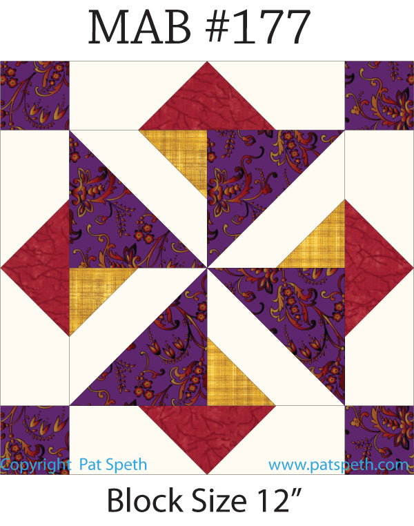 Member Appreciation Block #177 – Pat Speth Quilts