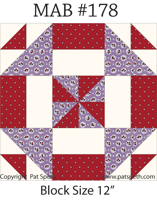 Member Appreciation Block #178 – Pat Speth Quilts
