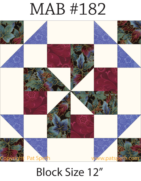 Member Appreciation Block #182 – Pat Speth Quilts