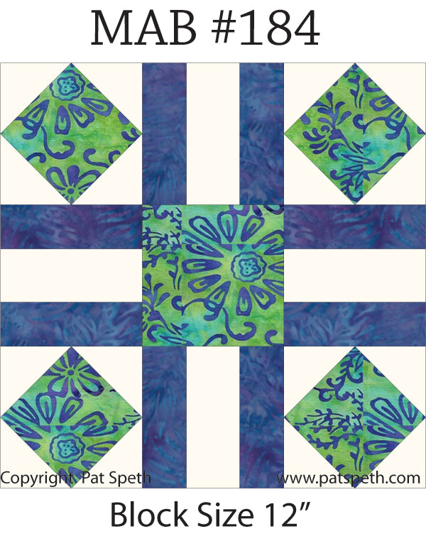 Member Appreciation Block #184 – Pat Speth Quilts