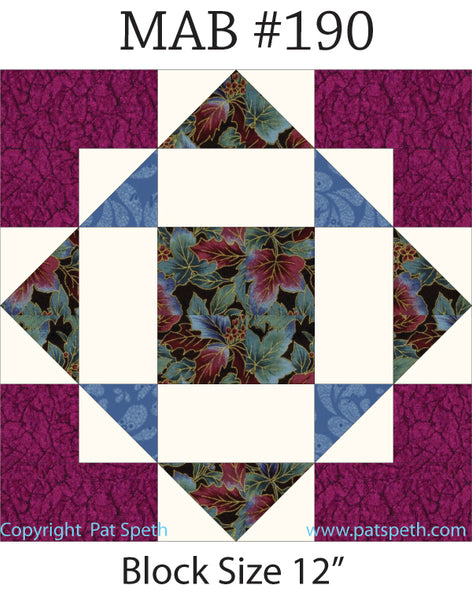 Member Appreciation Block #190 – Pat Speth Quilts