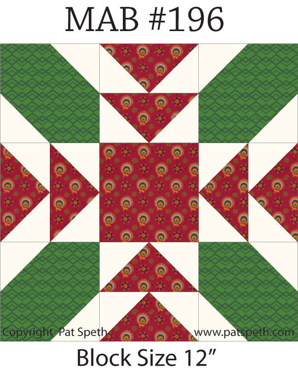 Member Appreciation Block #196 – Pat Speth Quilts