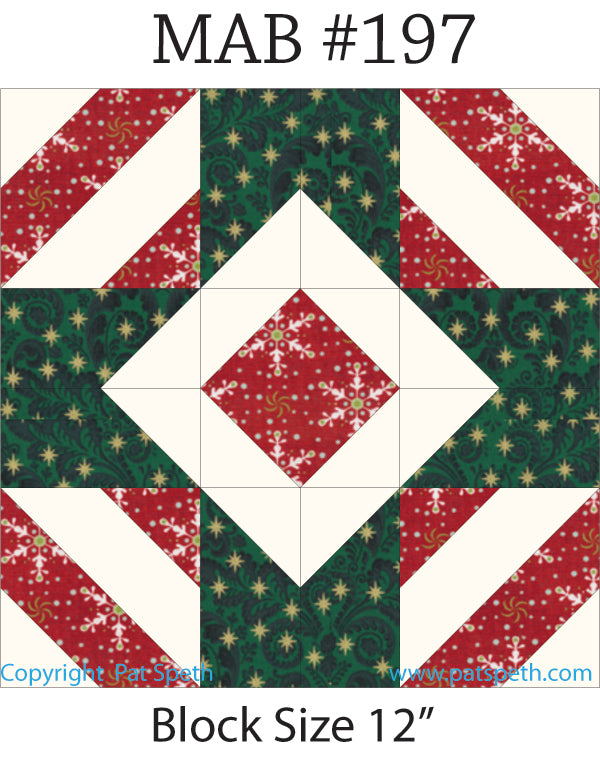 Member Appreciation Block #197 – Pat Speth Quilts