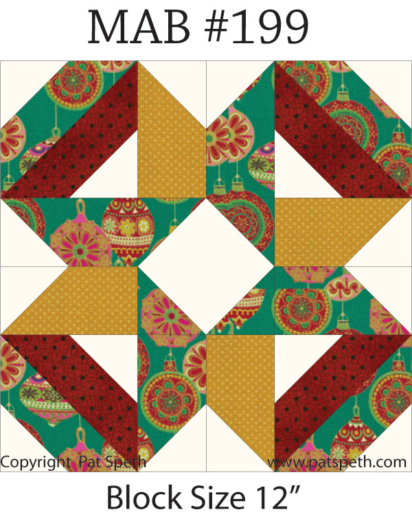 Member Appreciation Block #199 – Pat Speth Quilts