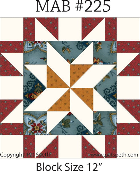 Member Appreciation Block #225 – Pat Speth Quilts