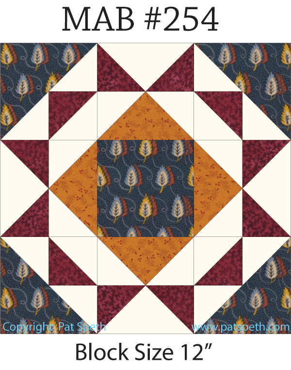 Member Appreciation Block #254 – Pat Speth Quilts