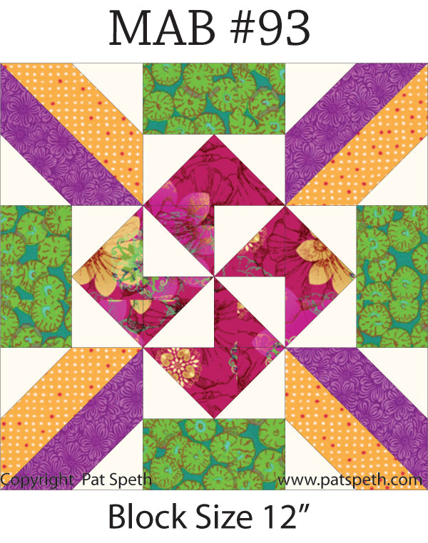 Member Appreciation Block #93 – Pat Speth Quilts