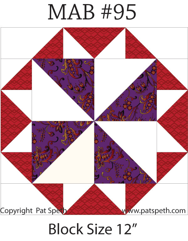 Member Appreciation Block #95 – Pat Speth Quilts