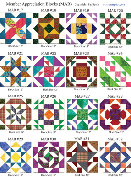 Group Images of Member Appreciation Blocks (MAB) #1 - #128 PDF Downloa ...