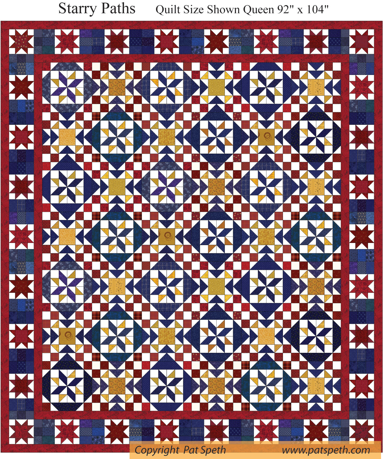 Starry Paths – Pat Speth Quilts