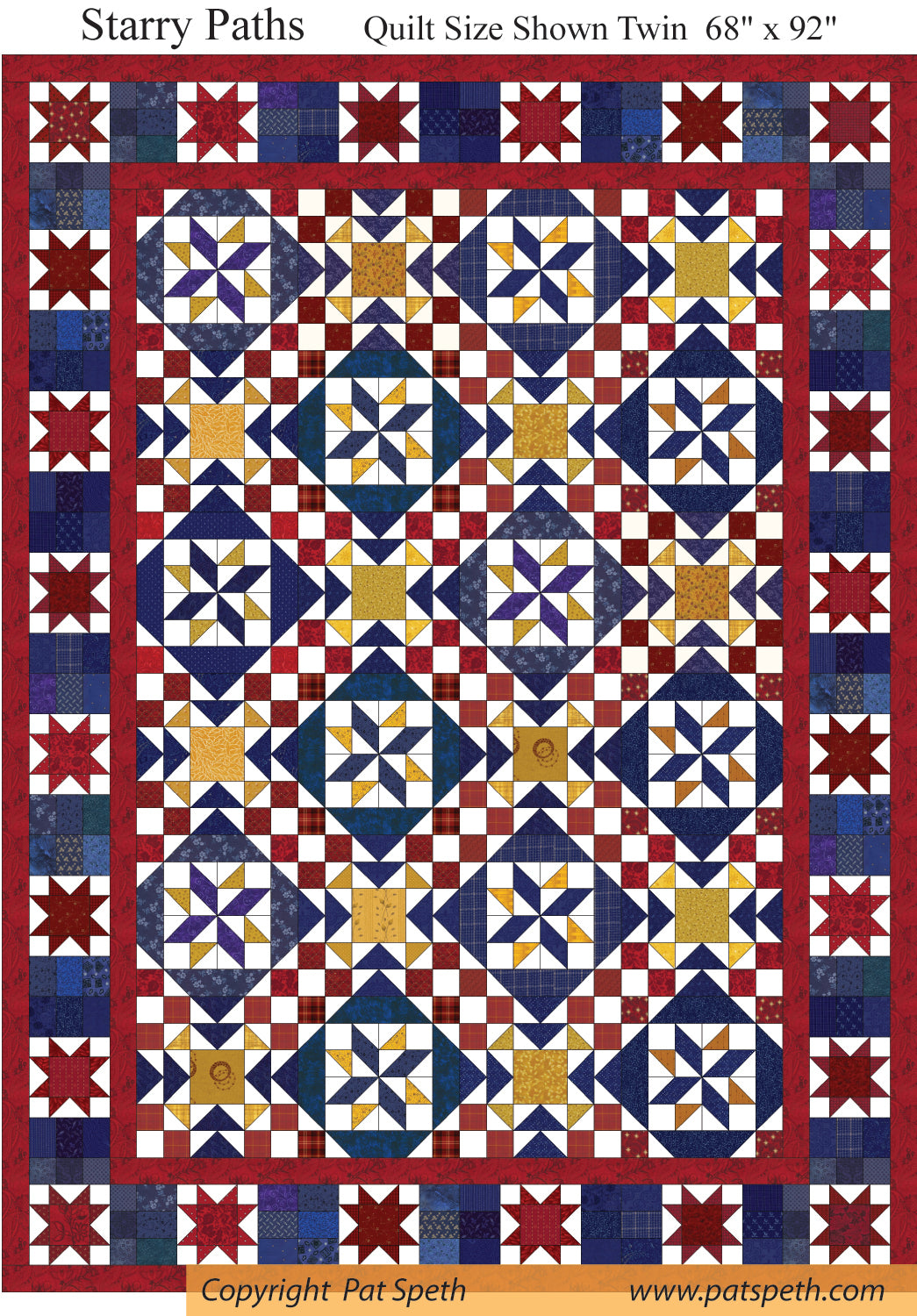 Starry Paths – Pat Speth Quilts