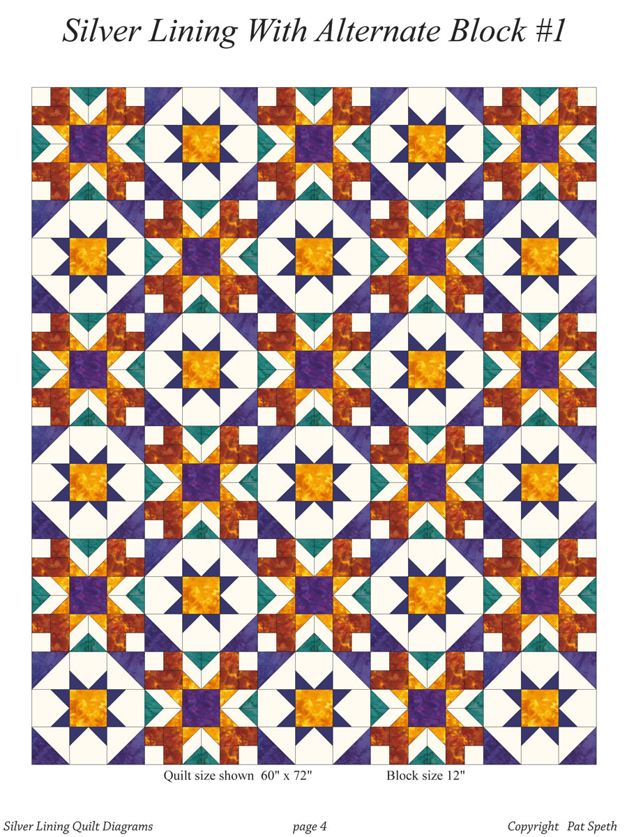Silver Lining Quilt Two Block Design Guide PDF Download – Pat Speth Quilts